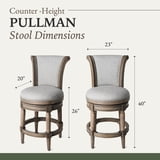 Open Box Maven Lane Pullman High-Back Swivel Stool Reclaimed Oak ...