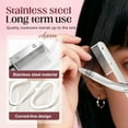 Eyebrow Trimmer Scissor for Women, 2-in-1 Professional Stainless Steel ...