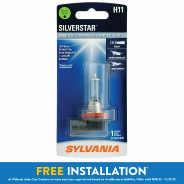 Sylvania Lighting H11 SilverStar ULTRA 55-Watt Headlight (2-Pack) 34157 ...