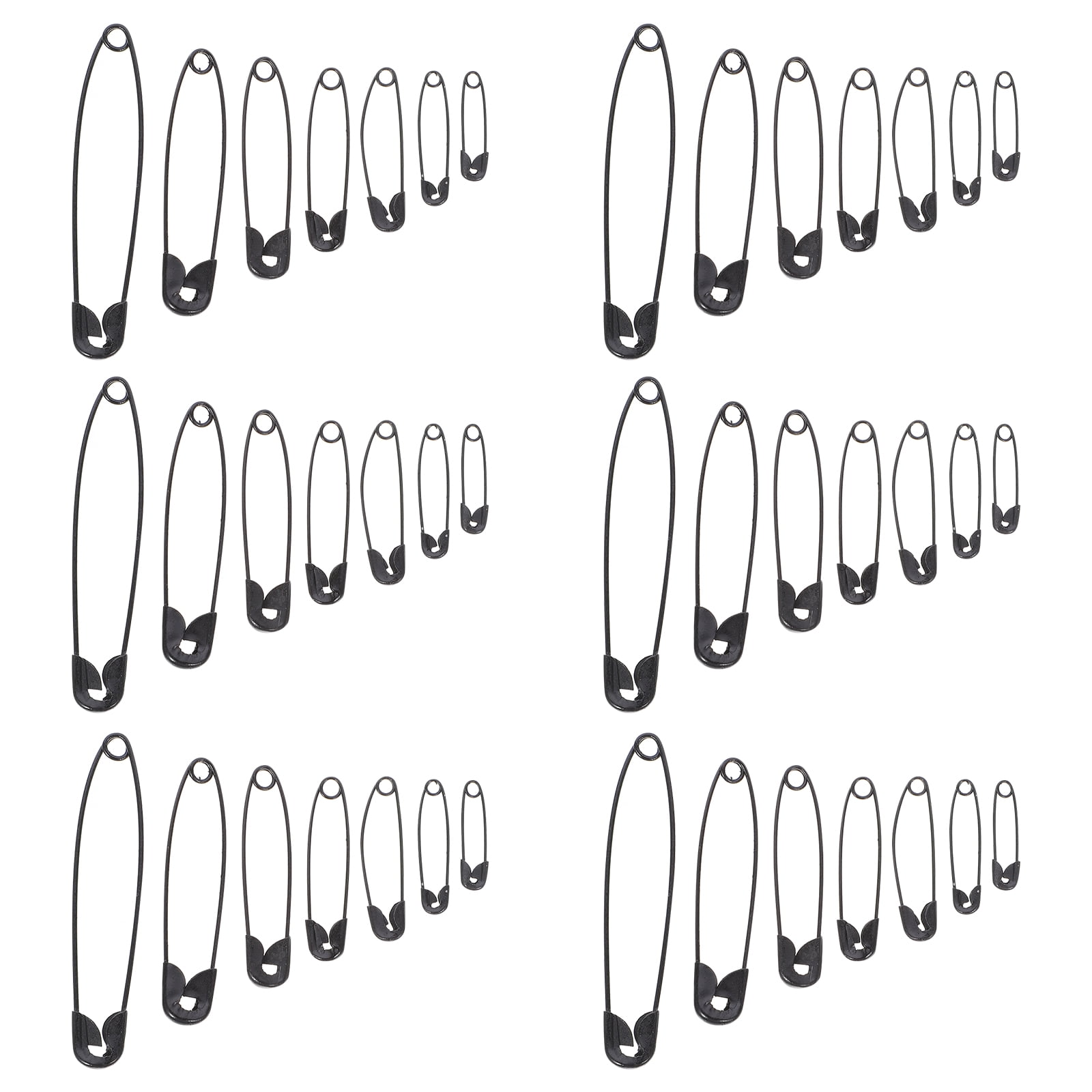 350Pcs/Box Assorted Black Small Safety DIY Mini Buckle Pin Clothes ...