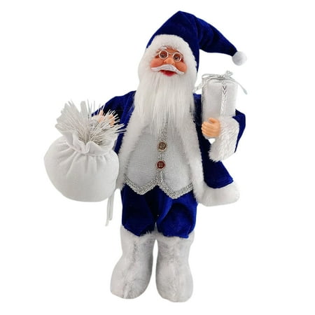 Traditional Standing Santa Doll Toy figures Collectible Figurine for ...