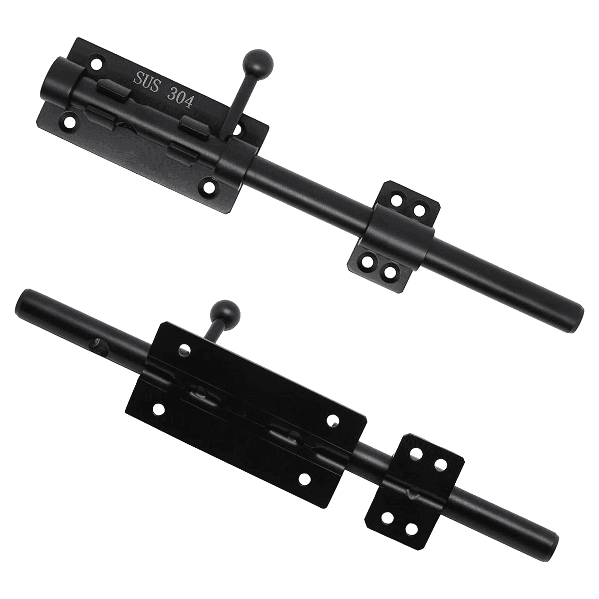 Heavy Duty Slide Bolt Gate Latch with A Padlock, Horizontal Bolt Latch ...