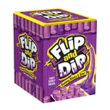 Flip and Dip Gummy Candy and Sour Gel Dip, 3.4 Ounce - 8 Count Display ...
