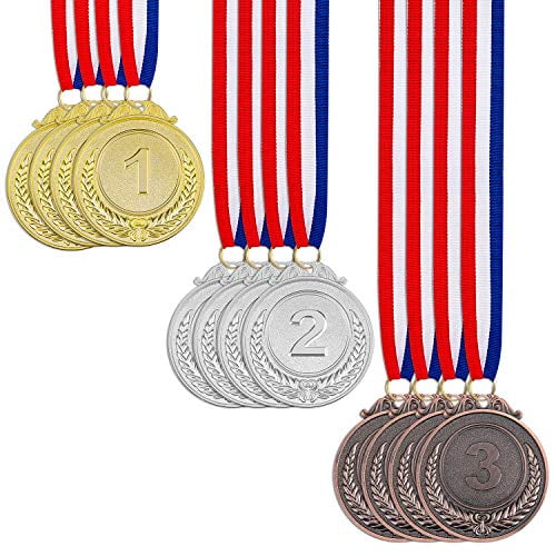 12 Pieces Award Medals 1st 2nd 3rd Gold Silver Nepal Ubuy
