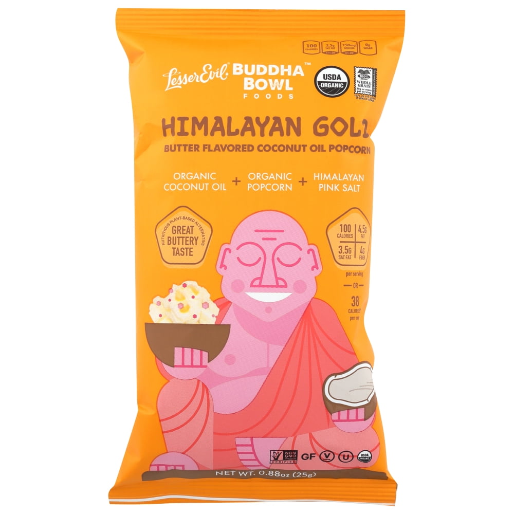 Lesser Evil Popcorn Buddha Bowl Foods, .88 Oz, Pack Of 18 - Walmart.com ...