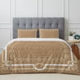 Brown Farmhouse Bedding Duvet Cover Set King Size 4 Pieces, Linen ...