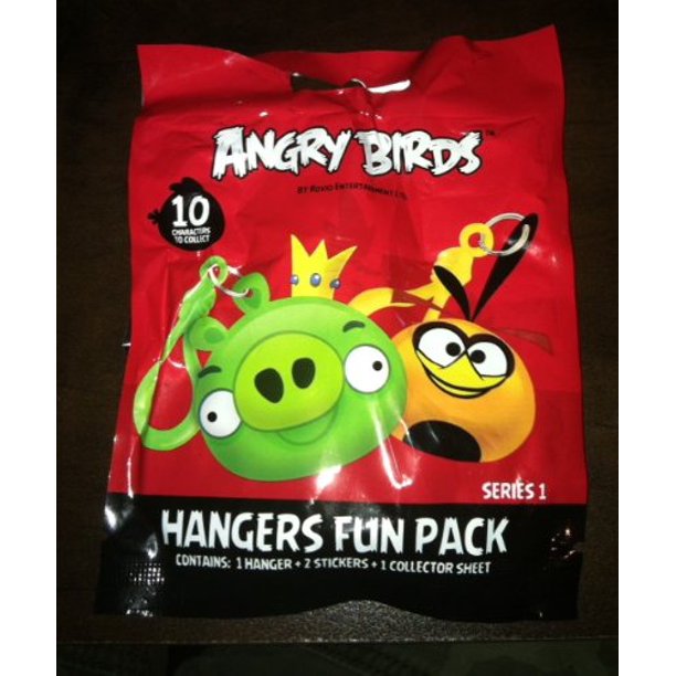 1 PACK - 1 ANGRY BIRDS HANGER & KEYCHAIN SERIES 1 - Walmart.com