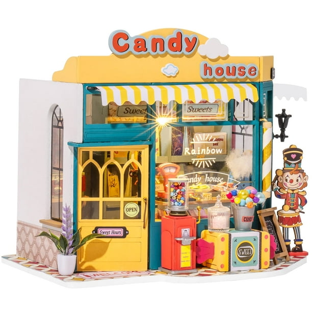 Rolife DIY Miniature House Kit with Furnitures Tiny House Making Kit,1: ...