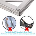 Clt 12'' Folding Shbrackets Max. Load 330 Lb Heavy Duty Stainless Steel ...