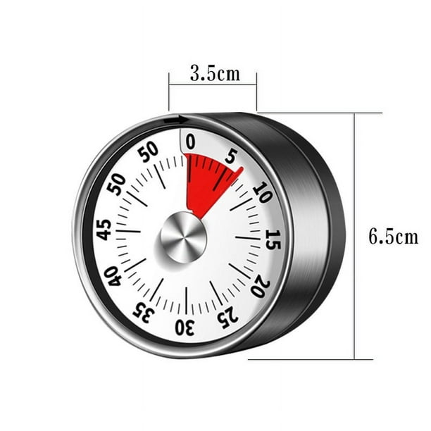Jinsinto Mechanical Timer - 60-Minute Magnetic Stopwatch for Cooking ...