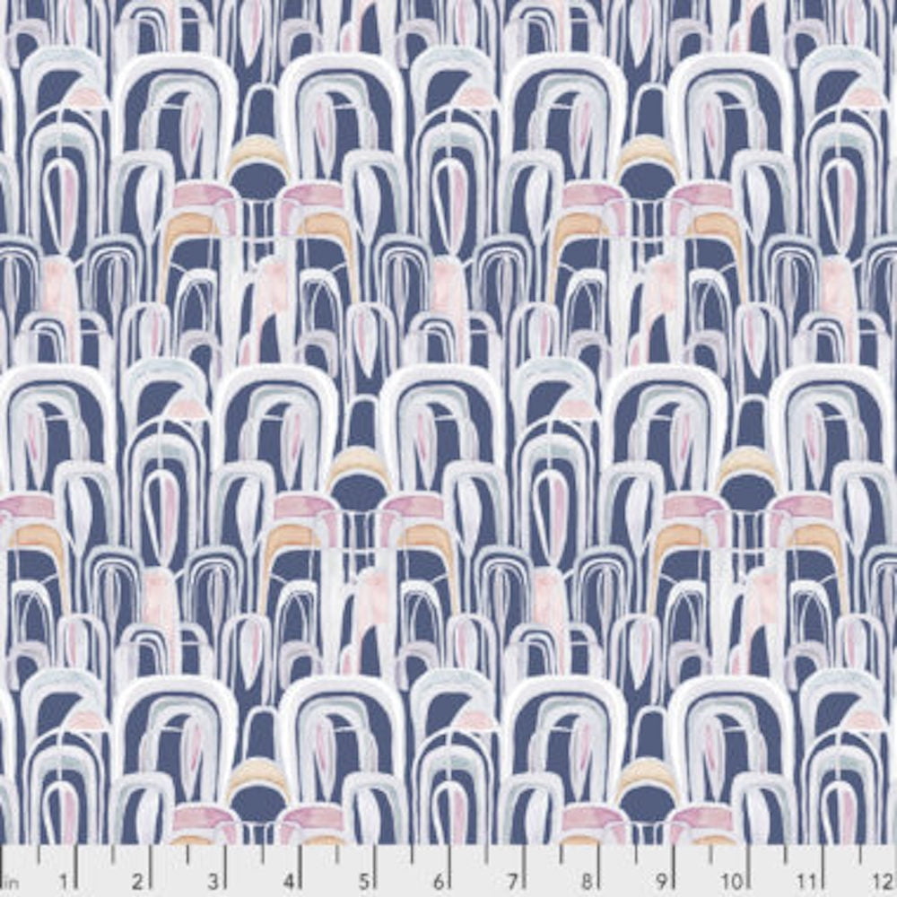 Shell Rummel PWSR024 Rhythm Syncopation Berry Cotton Fabric By Yard ...