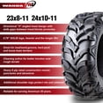 WANDA Set 4 AT MASTER ATV/UTV Tires 23x8-11 Front & 24x10-11 Rear /6PR ...