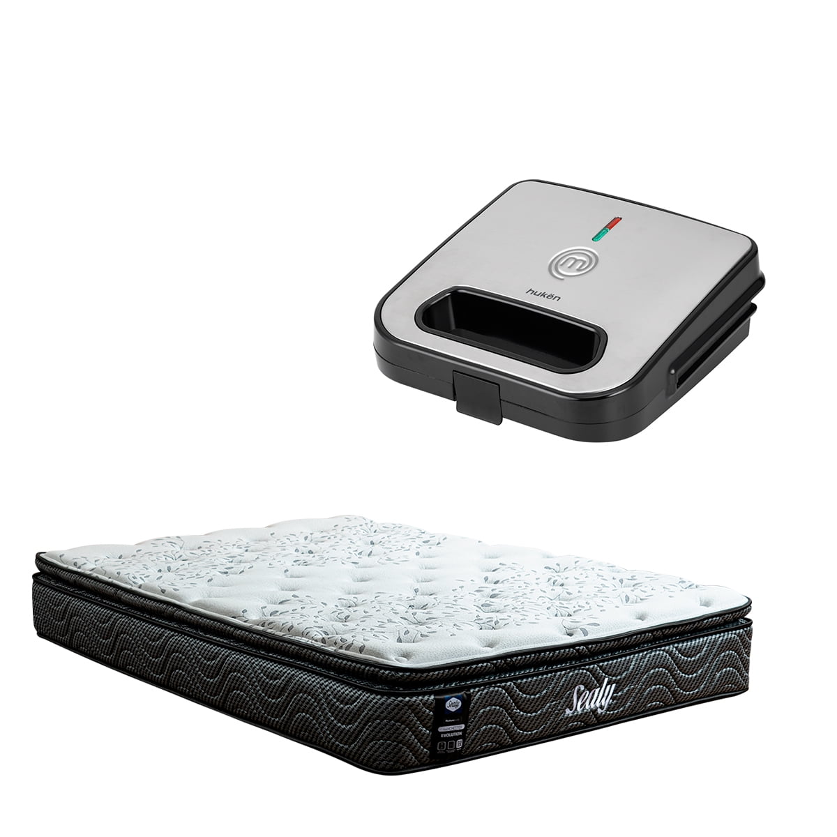 Colchon Matrimonial Sealy New Relay + Sandwichera | Bodega Aurrera en línea
