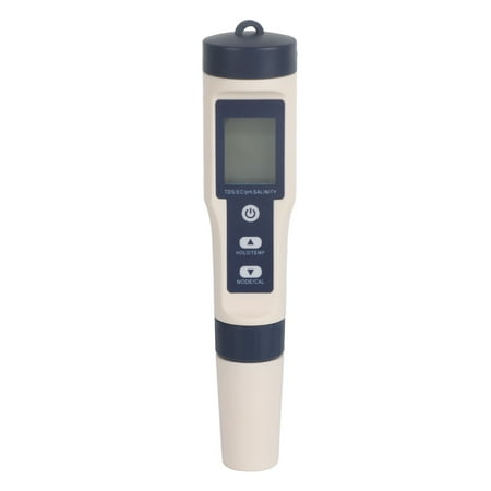 EZ-9909 5 in 1 Function Water Quality Testing Meter PH Salinity TDS EC ...