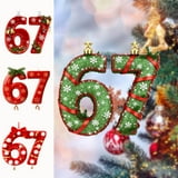 Six Seven Christmas Decorations 6 and 7 Personalized Family Ornament ...