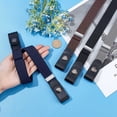 1Set 4Pcs 4 Style Unisex Adjustable No Buckle Imitation Leather Elastic ...