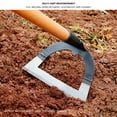 HBASD Gardening Tools Hollow Hoe, All-Steel Hardened Sharp Edge Garden ...