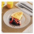 Classicware Plastic Plates, 9" Dia, Clear, 12/pack, 15 Packs/carton ...