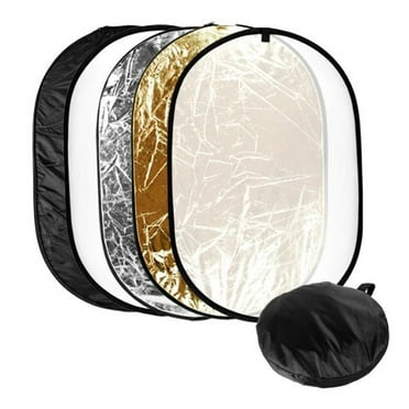 Neewer 43" 110cm 5-in-1 Foldable Photo Light Reflector Panel - Walmart.com