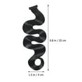 BESTYASH Curly Hair Extensions High Temperature Fibers Black 1Set Wave ...