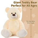 "MaoGoLan 51"" Soft Plush Giant Teddy Bear, Big Stuffed Animals Toy ...
