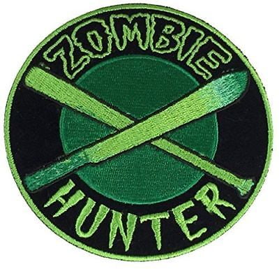 ZOMBIE HUNTER PATCH WALKING LIVING DEAD APOCALYPSE MACHETE BASEBALL BAT FUNNY - Walmart.com ...