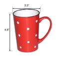 4 Pc 14oz Multi-Color Ceramic Coffee Mug Set, Polka Dot - Walmart.com