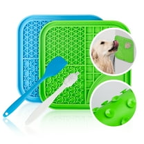 Licking Mat for Dogs & Cats 2 Pack with Suction Cups,Dog Peanut Butter Lick Pads for Boredom ...