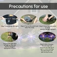 OriginalSourcing 2 Pack 120LED Solar Firework Lights, Outdoor Waterproof, 8 Modes, Lawn and ...