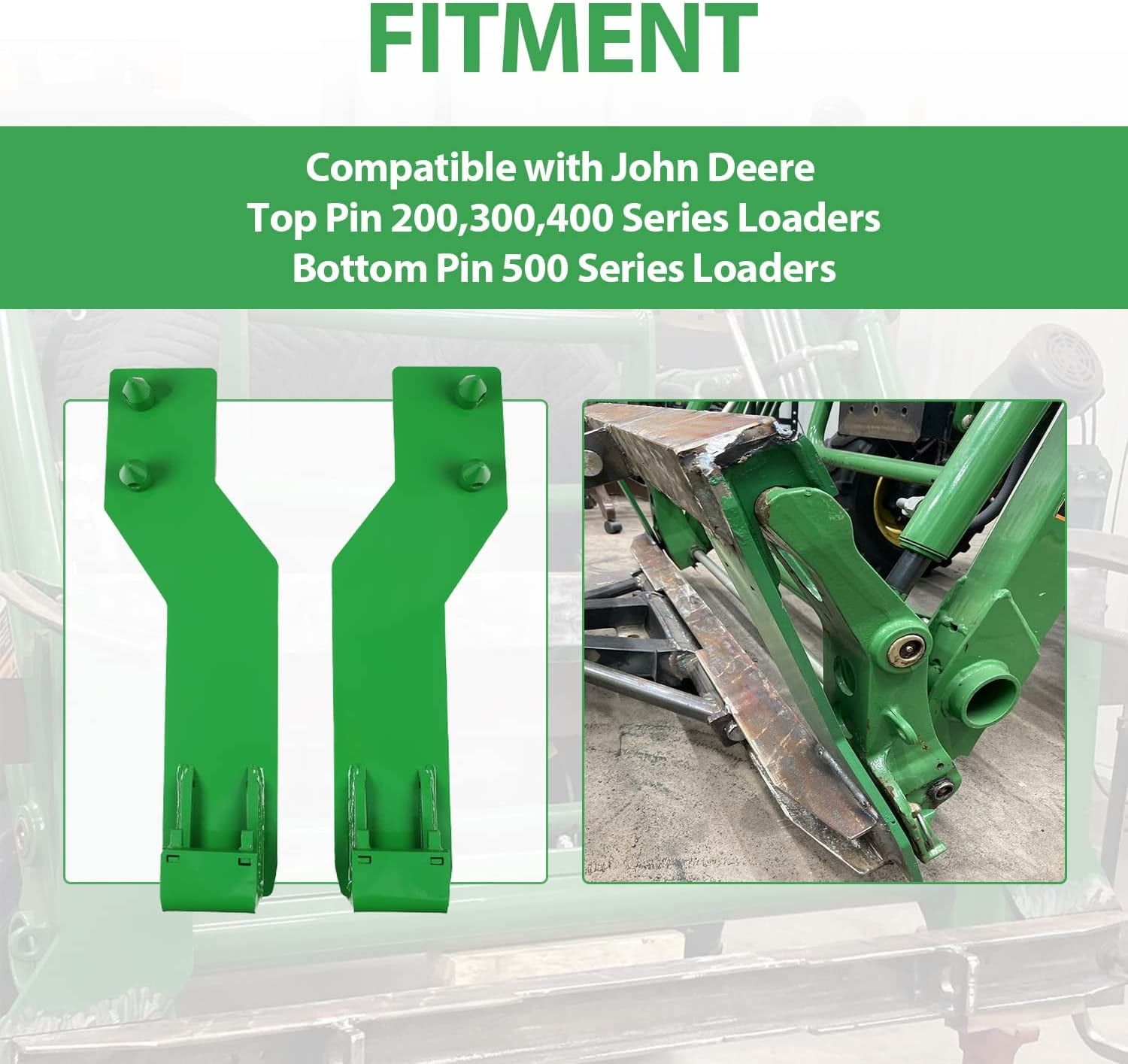 Buy HECASA Tractor Loader Quick Tach Weld On Mounting Brackets for John ...