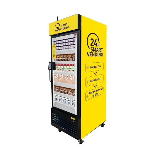 AI Smart Vending Machine 245-Capacity w/ Contactless Payment for Office ...