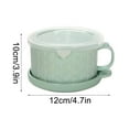 Eespoir Mug Meals With Lid, Ceramic Meal Mugs With Lids, Microwave Safe ...