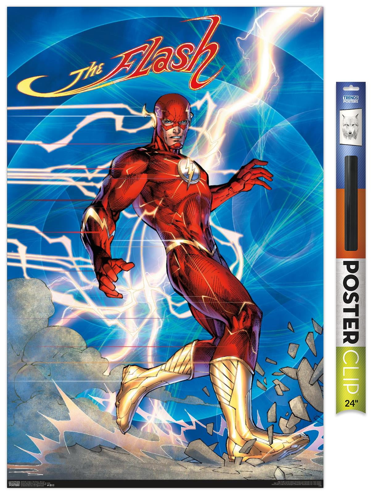 DC Comics: The Flash - Jim Lee Poster and Poster Clip Bundle - Walmart.com