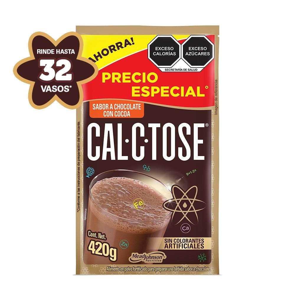 Alimento en polvo Cal C Tose sabor chocolate con cocoa 420 g | Walmart ...