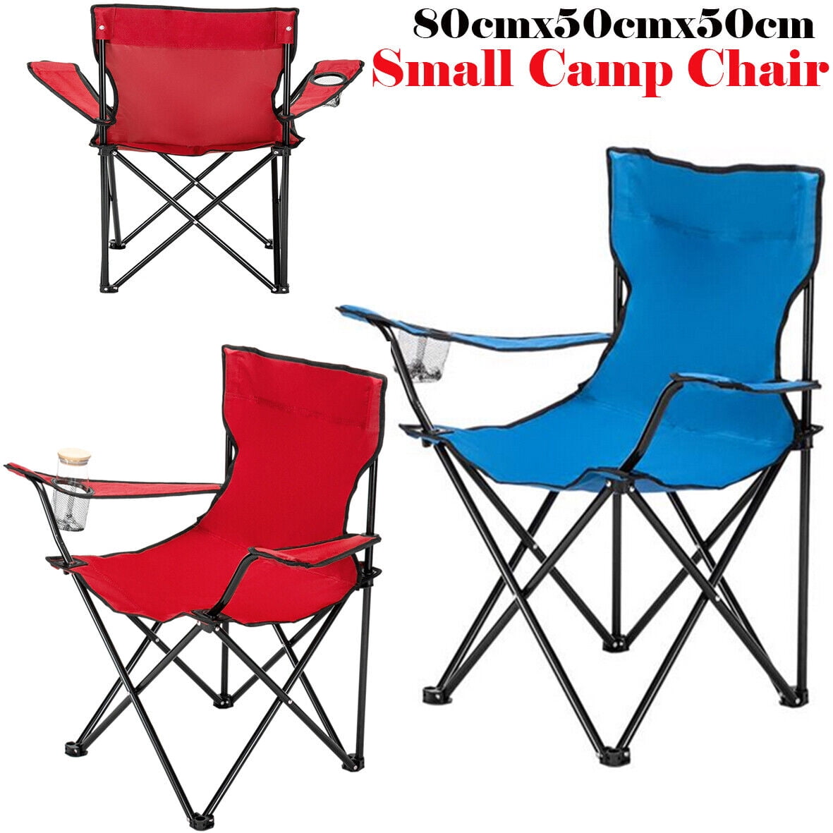 IM Beauty Small Camp Chair 80x50x50 Red - Walmart.com