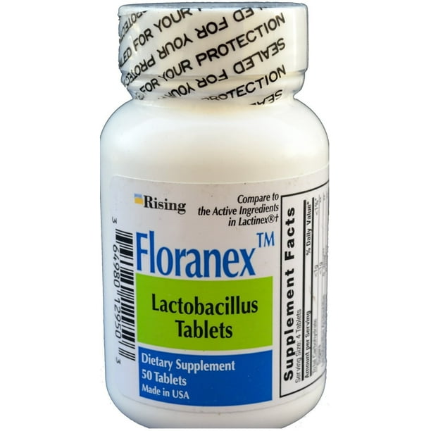 Rising Pharmaceuticals Floranex Tablets Probiotic Dietary Supplement 50 ...