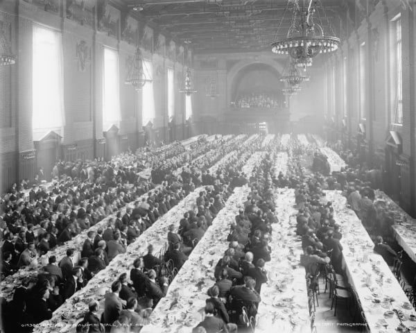 Print: Banquet In Alumni Hall i.e., University Commons, Yale College ...