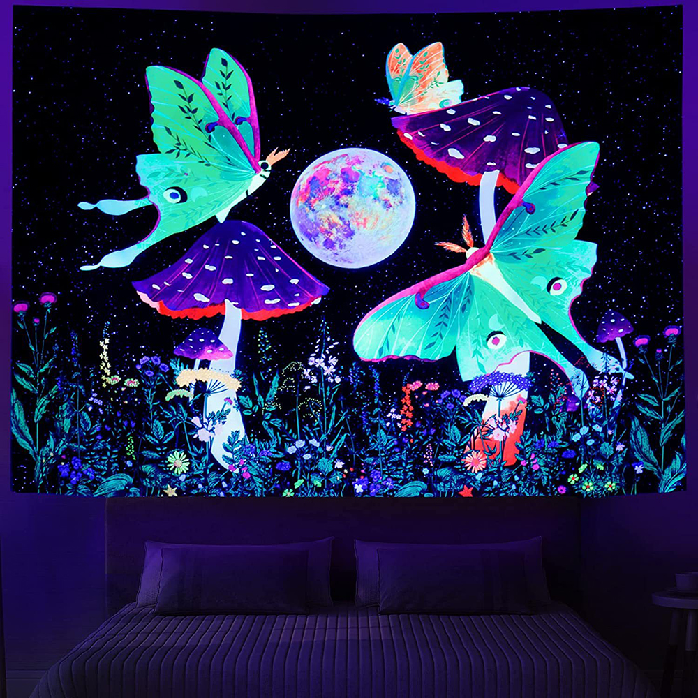 Black Light Hippie Room