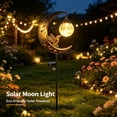 Solar Powered Hummingbird Moon Garden Stake Light, Energy Saving Auto ...