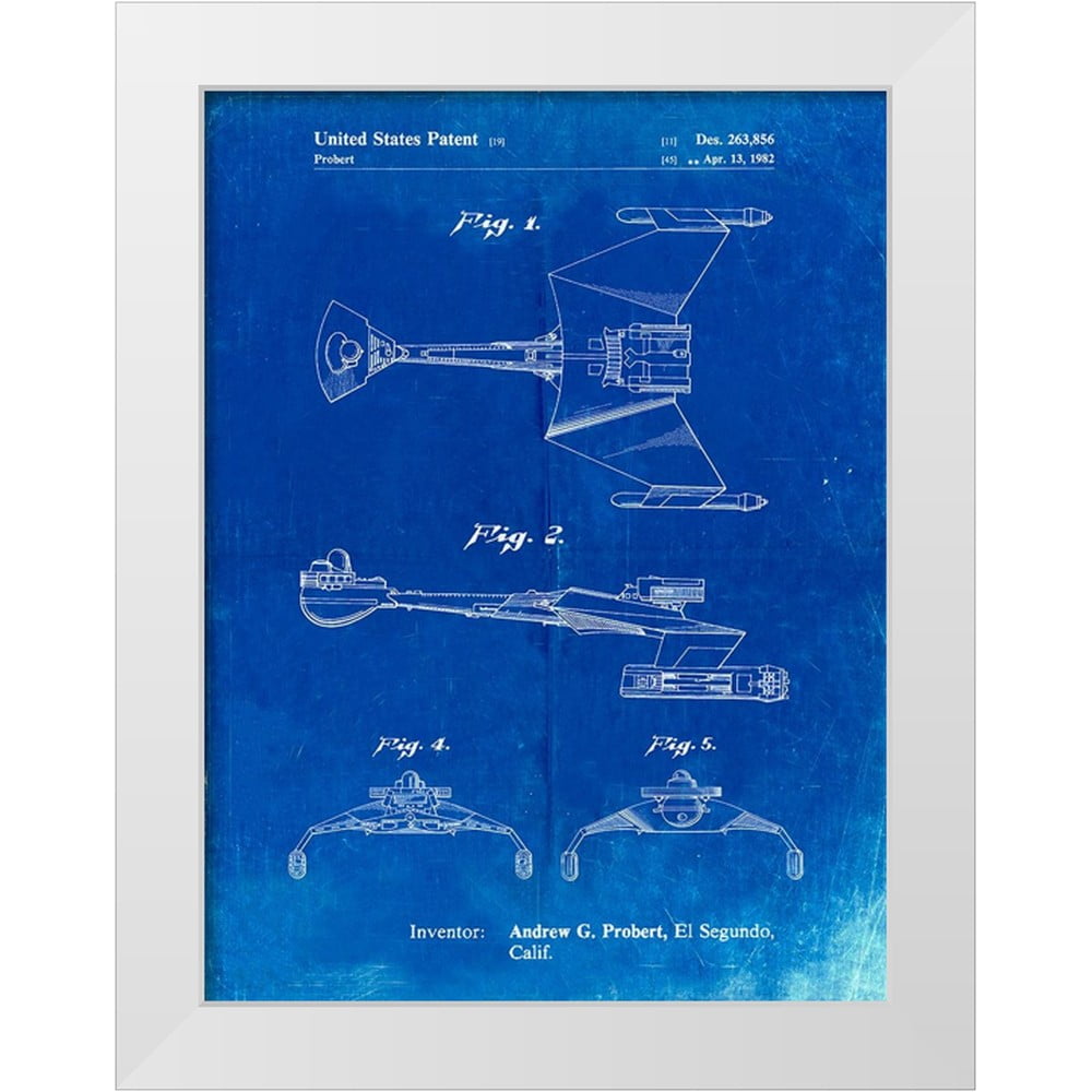 Borders, Cole 12x14 White Modern Wood Framed Museum Art Print Titled ...