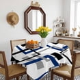 Abstract Geometric Squares Table Cloth 54x54in, Waterproof Square ...