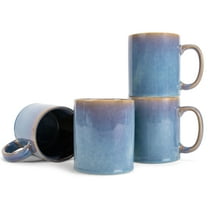 Elanze Designs Modern Plaid Raw Clay Bottom White 13 ounce Ceramic ...