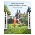 Chain Link Fence Gate 72x48 inch, Adjustable Garden Gate - 2.2-6ft ...