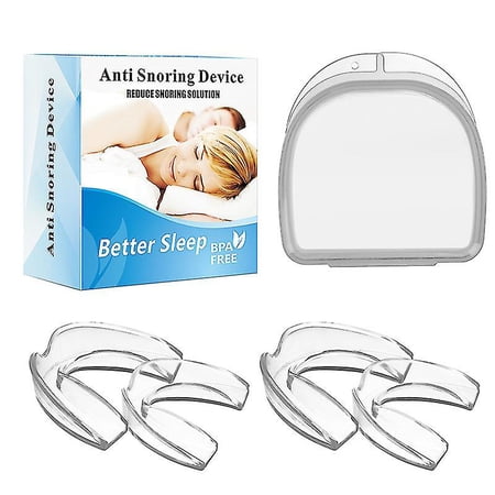 Silicone Anti Snoring Brace Mouth Guard Snoring Teeth Grinding Teeth ...