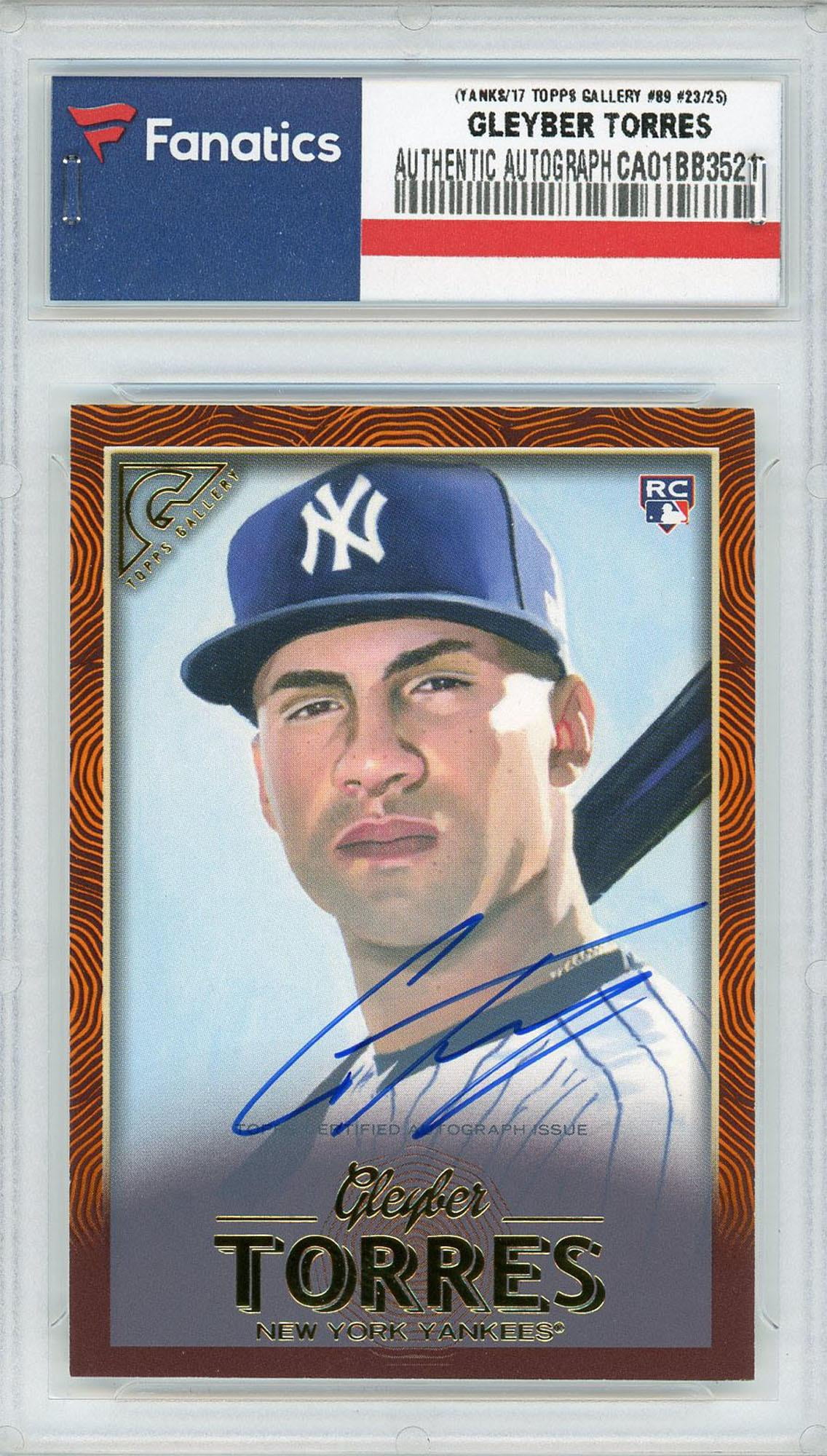 Collectibles Sports Collectibles Memorabilia Gleyber Torres autographed ...