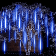 Upgraded 50cm 10 Tubes 540 LED Meteor Shower Rain Lights, Drop/Icicle ...