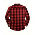 Dwellite Plaid Shirt for Men Big and Tall Button Down Long Sleeve ...