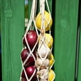 Farfi Reusable Handmade Kitchen Onion Potato Mesh Storage Hanging Bag ...