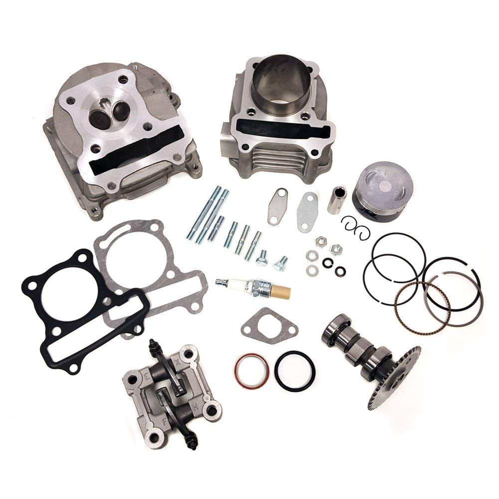 Complete Upgrade/Rebuild GY6 Cylinder Kit 100cc - 50mm piston, 70mm EGR ...