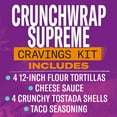 Taco Bell Crunchwrap Supreme Cravings Kit 22.6 oz with 4 tortillas ...